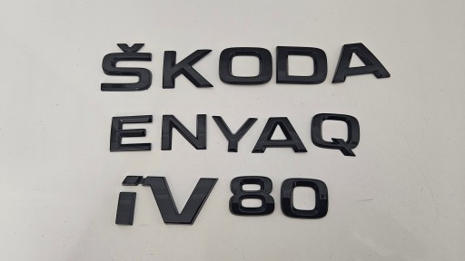 SKODA ENYAQ IV 80 2020-2024 EMBLEMAT NAPIS - SKODA ENYAQ IV 80 2020-2024 НАПИСЬ ЭМБЛЕМЫ купить ...